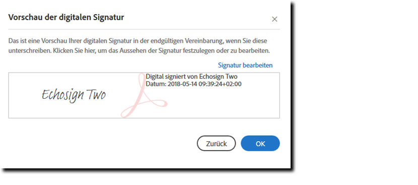 Digitale Signaturen verwenden